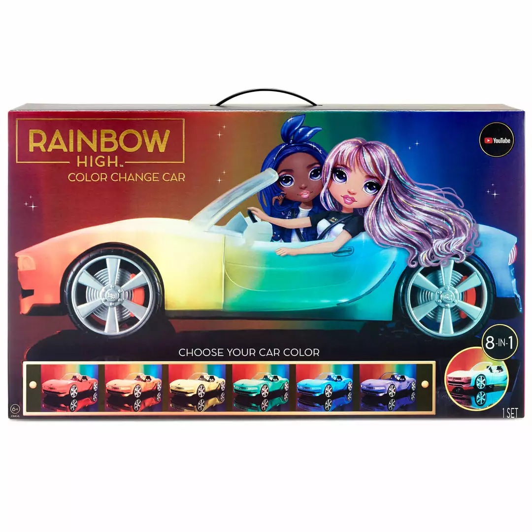 One of the most popular Rainbow High Convertible Color Change Car in 2023